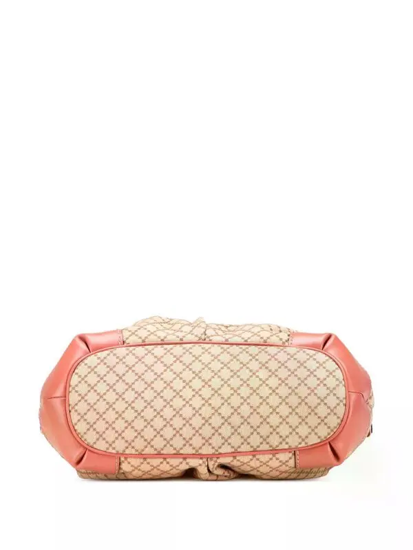 Gucci Diamante Canvas Sukey Satchel - Brown