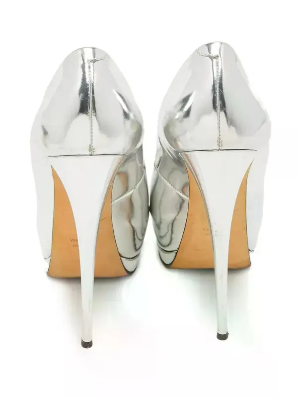 GIUSEPPE ZANOTTI 165mm Sharon Peep-toe Pumps - Grey