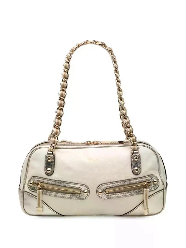 Gucci Small Leather Web Capri Shoulder Bag