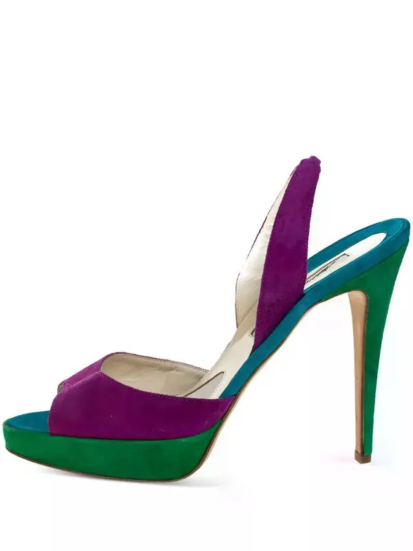 Brian Atwood 125mm Slingback Platform Sandals