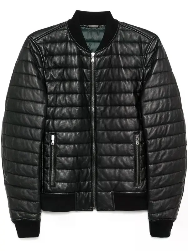 Dolce & Gabbana Leather Bomber Jacket