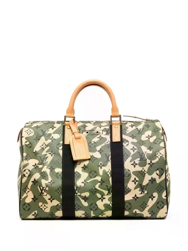LOUIS VUITTON X Takashi Murakami 2008 Speedy 35 Tote - Green