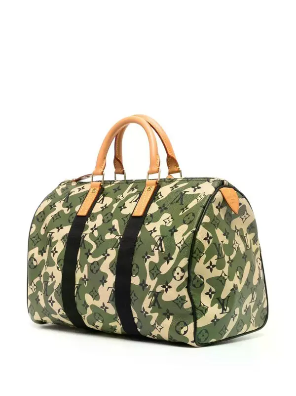 LOUIS VUITTON X Takashi Murakami 2008 Speedy 35 Tote - Green