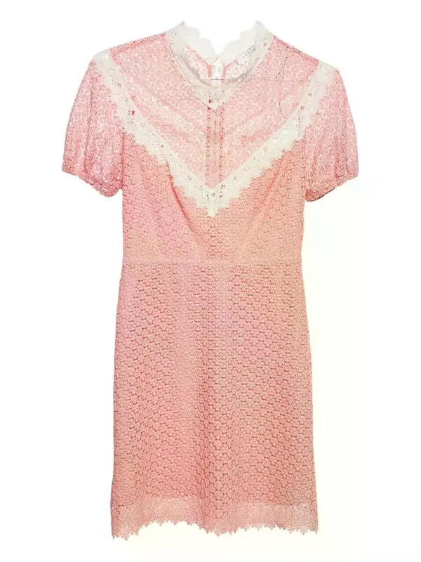 Sandro Lace Puff-sleeve Dress