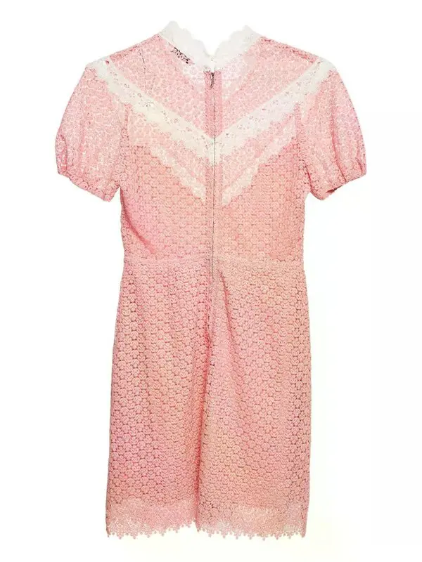 Sandro Lace Puff-sleeve Dress