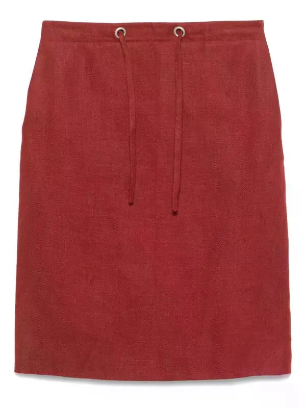 Hermès 2010s Twill-weave Mini Skirt