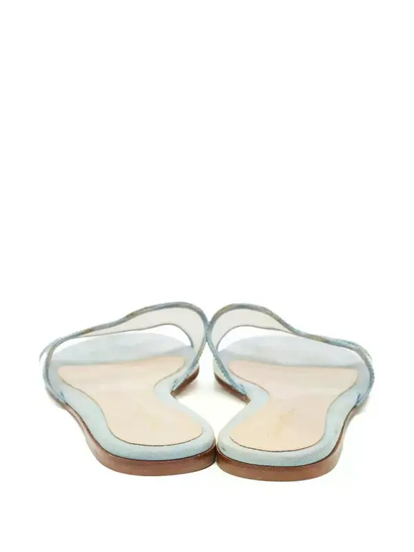 GIANVITO ROSSI Scalloped Crystal Slides
