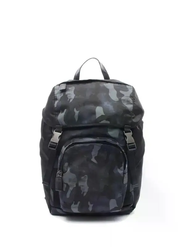 Prada 00s Camouflage Backpack - Black