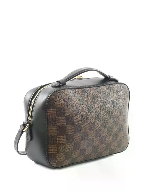 LOUIS VUITTON 2019 Damier Ebene Santa Monica Satchel - Brown