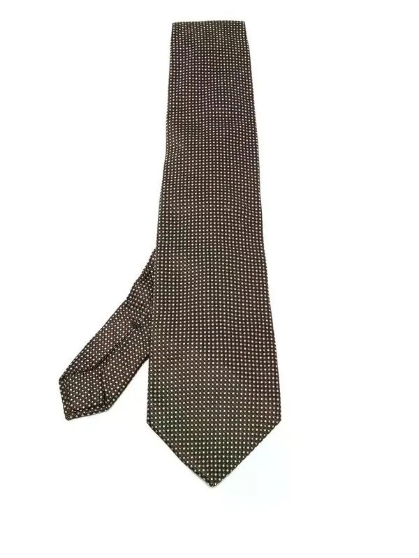 Ermenegildo Zegna Silk Neck Tie - Brown