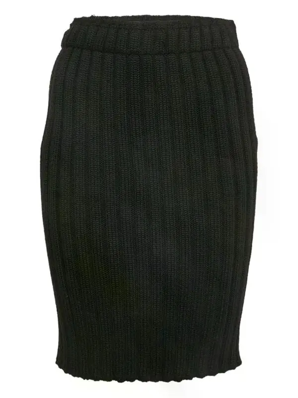 Dolce & Gabbana Ribbed Knit Midi Skirt