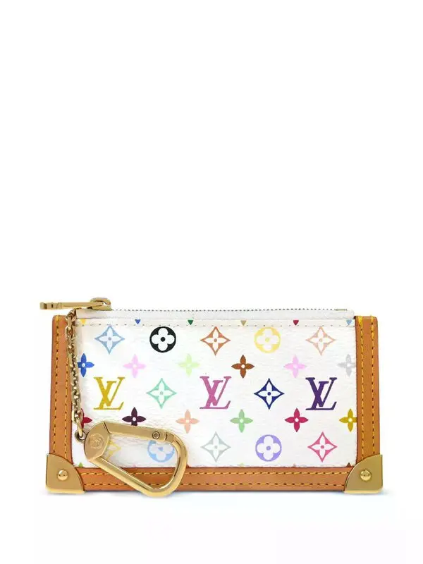 LOUIS VUITTON 2005 Pochette Cles Coin Purse - White
