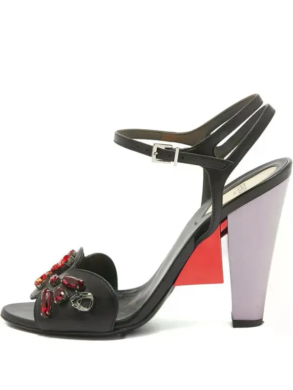Fendi 110mm Crystal-embellished Sandals