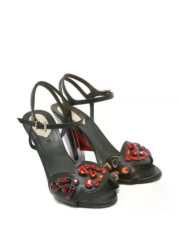 Fendi 110mm Crystal-embellished Sandals