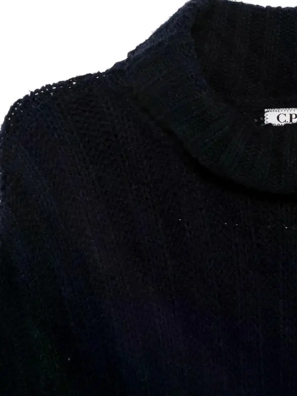 C.P. COMPANY 1990s Ribbed Turtleneck Sweater