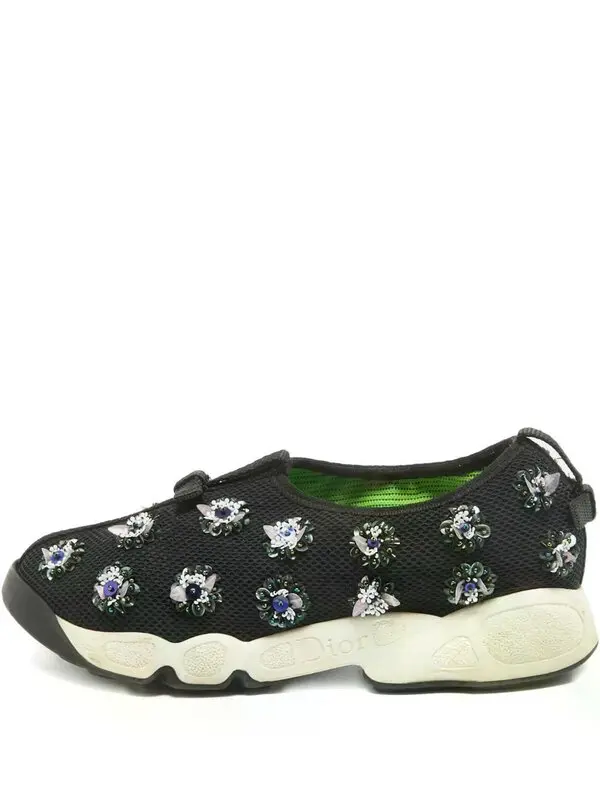 Dior 2014 Mesh Embellishment Sneakers - Black