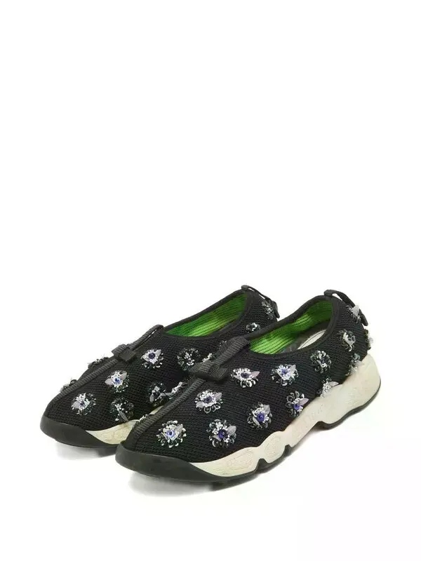 Dior 2014 Mesh Embellishment Sneakers - Black