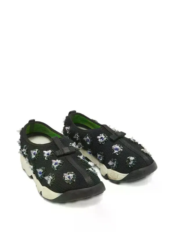 Dior 2014 Mesh Embellishment Sneakers - Black