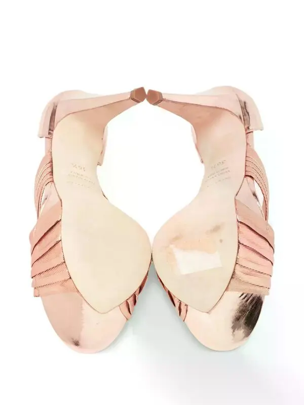 SERGIO ROSSI 100mm Platform Cross-strap Pumps