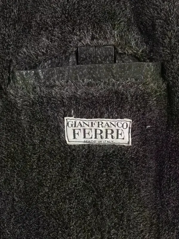 Gianfranco Ferre Grained Leather Jacket