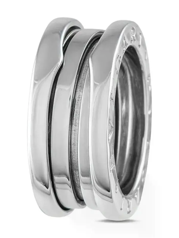 BVLGARI 18k White Gold B.zero1 Ring - Silver