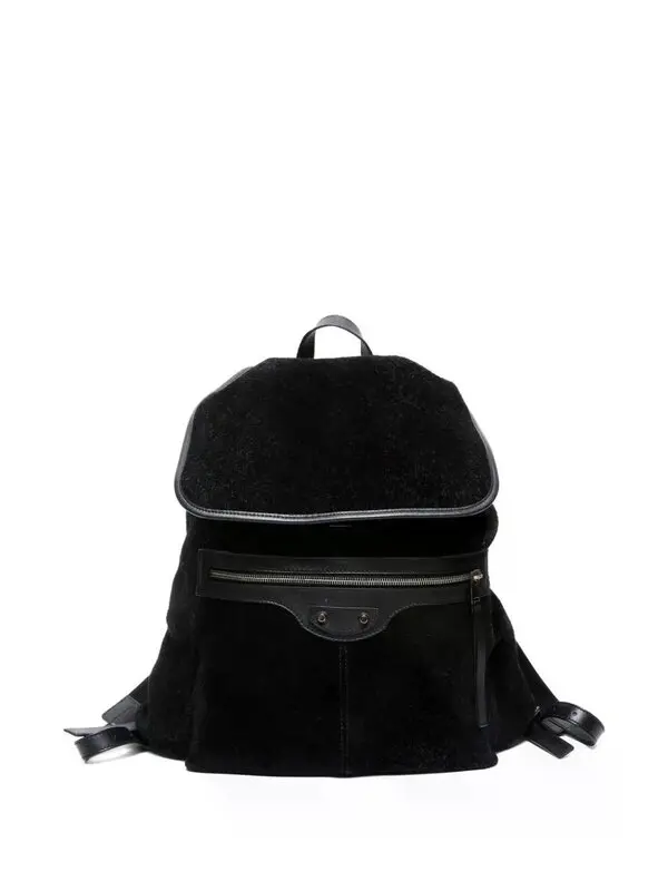 Balenciaga 2010s Rock Suede Backpack