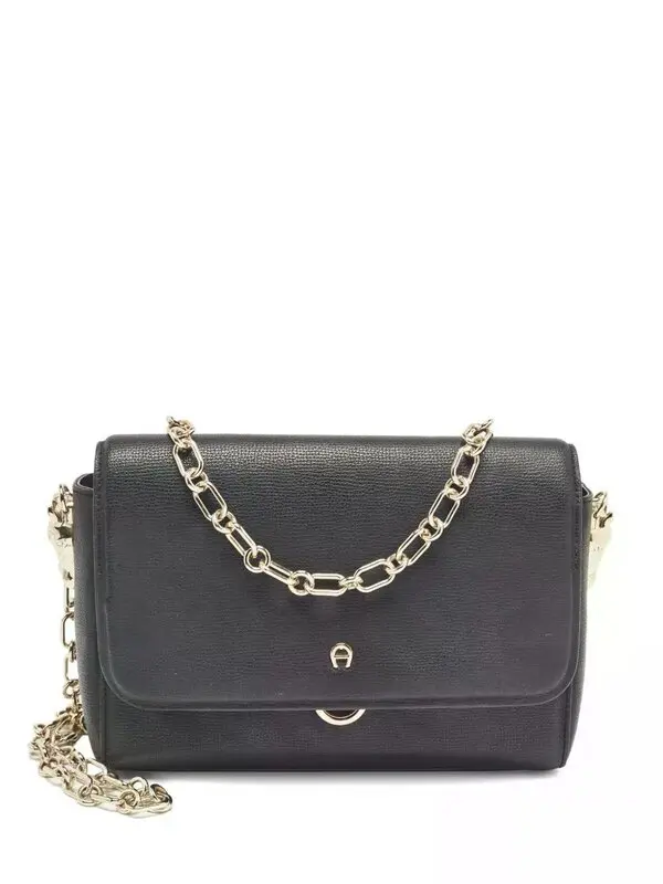 AIGNER Leather Chain Shoulder Bag