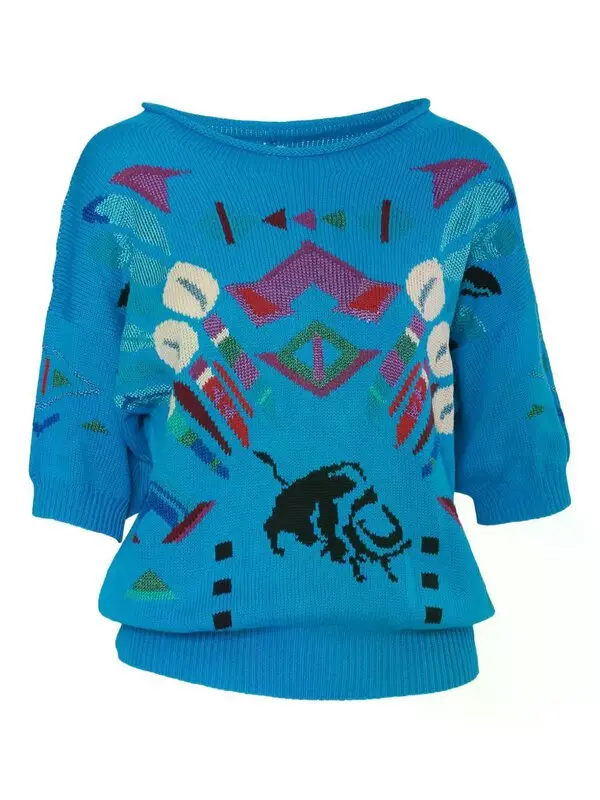 KRIZIA Intarsia-knit Sweater