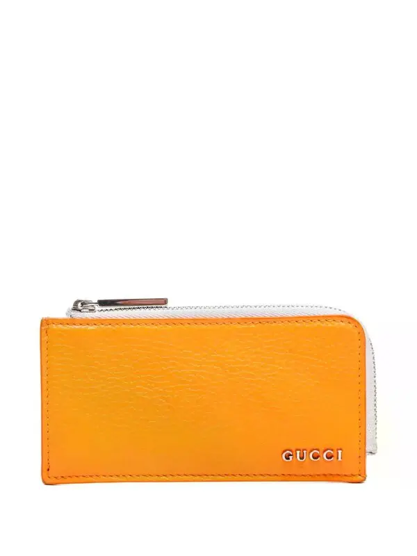 Gucci 2015-2025 Zip Card Holder - Orange