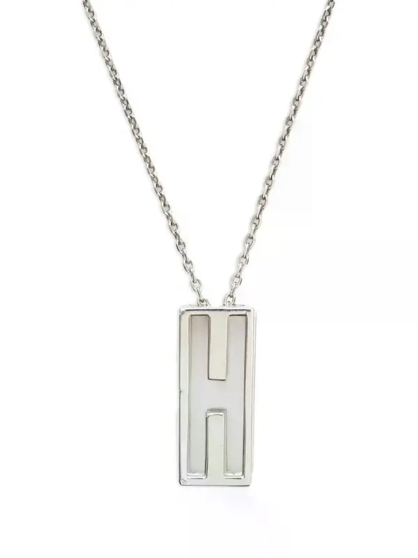 Hermès 1990-2000s Logo H Necklace