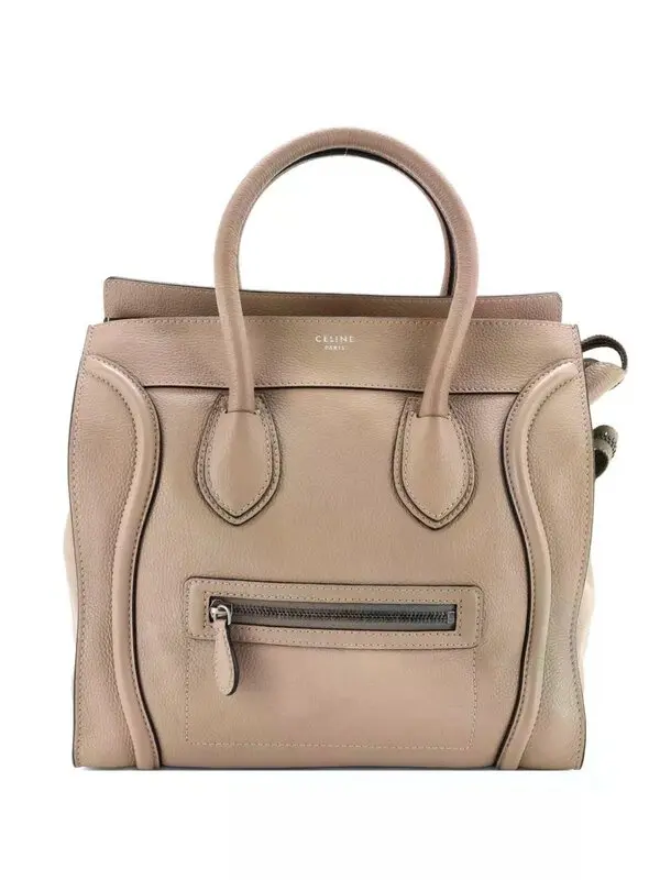 Celine Luggage Bag Grainy Leather Mini Tote Bag