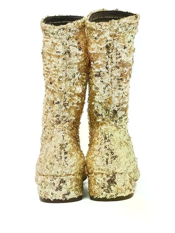 Dolce & Gabbana 30mm Sequined Ankle Boots