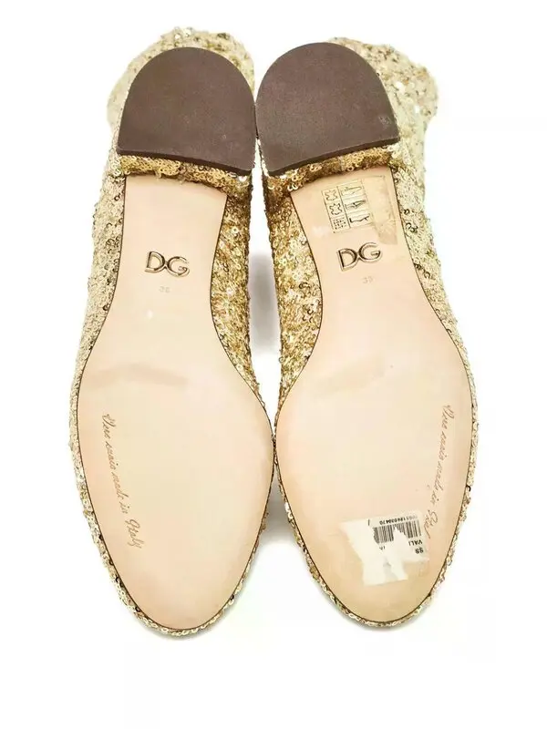 Dolce & Gabbana 30mm Sequined Ankle Boots