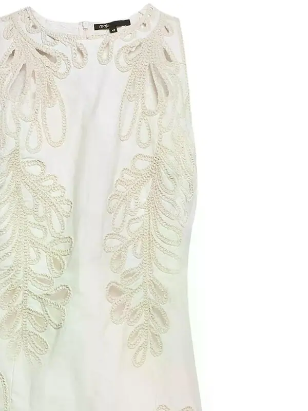 Maje Floral-embroidered Dress