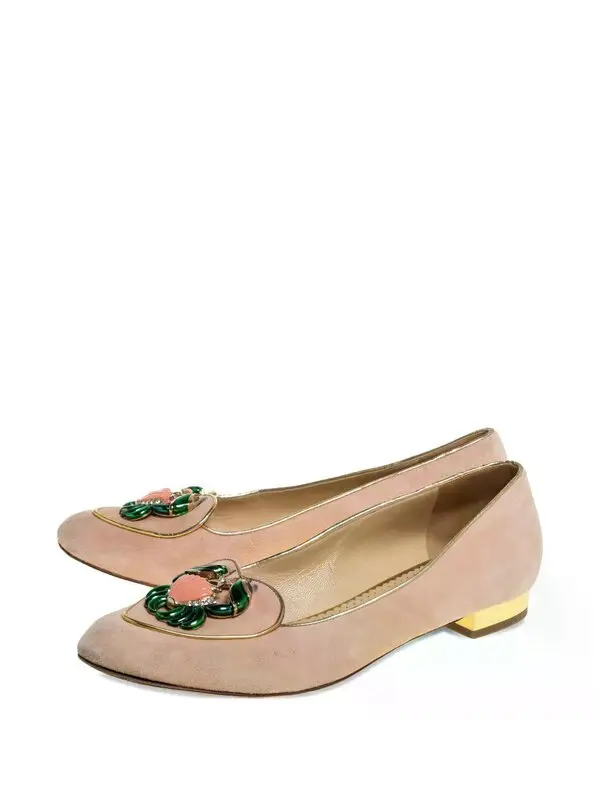 CHARLOTTE OLYMPIA Leather Ballet Flats