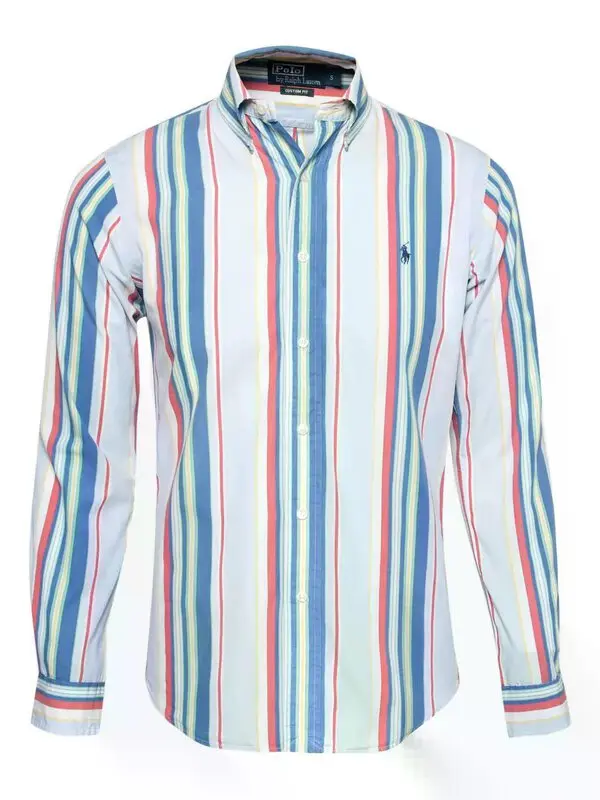 Polo Ralph Lauren Striped Long-sleeve Shirt - White