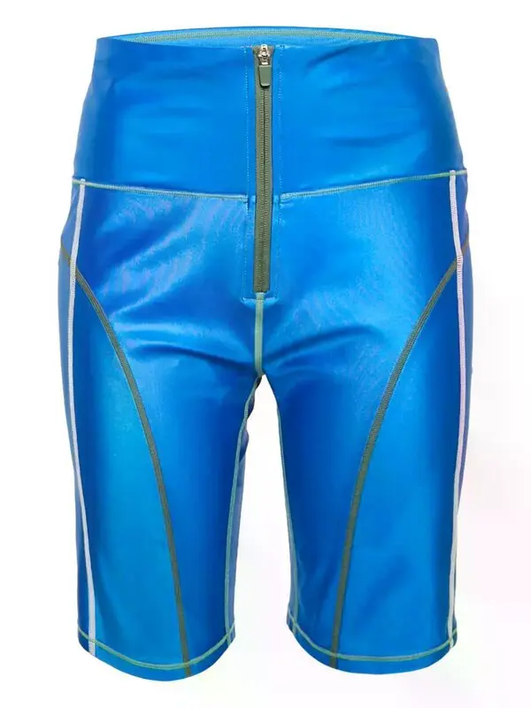 All Access Seam-shine Biker Shorts - Blue