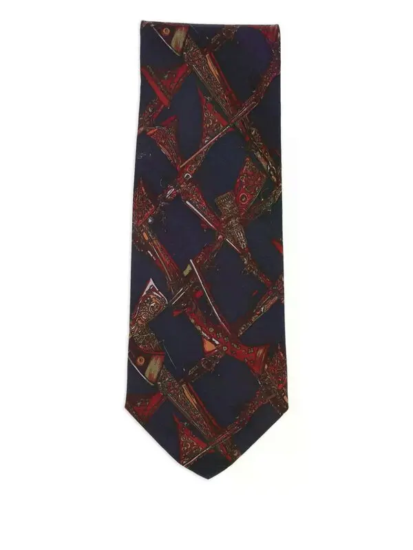 Gianfranco Ferre Patterned Silk Neck Tie