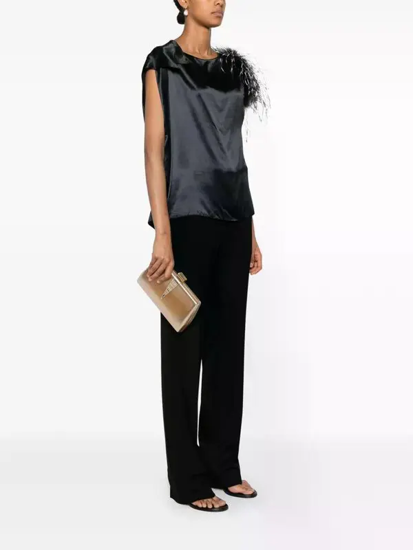 FERRAGAMO 2000s Shine Detail Clutch Bag