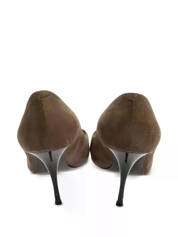 GIUSEPPE ZANOTTI 90mm Suede Stiletto Pumps - Grey