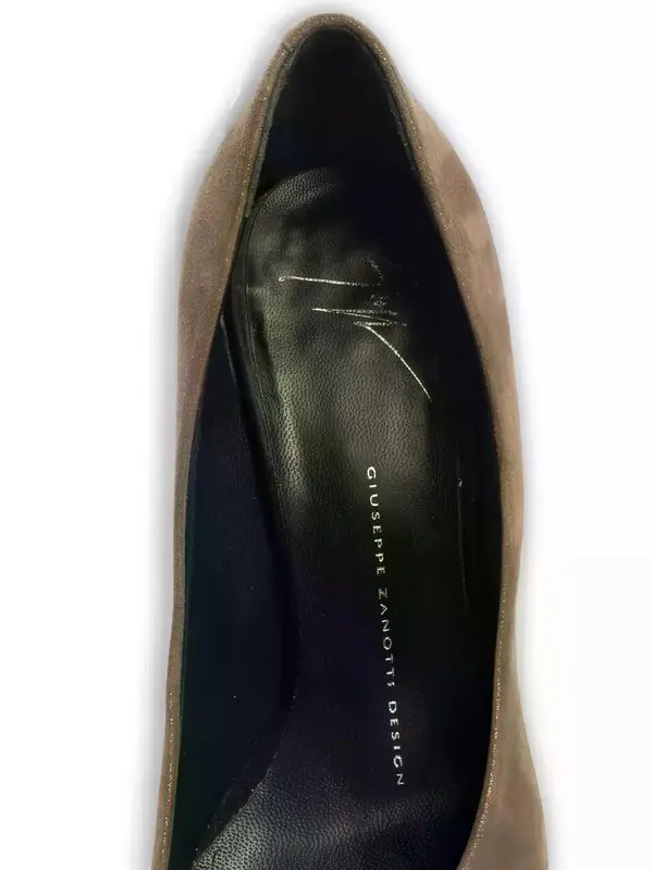GIUSEPPE ZANOTTI 90mm Suede Stiletto Pumps - Grey