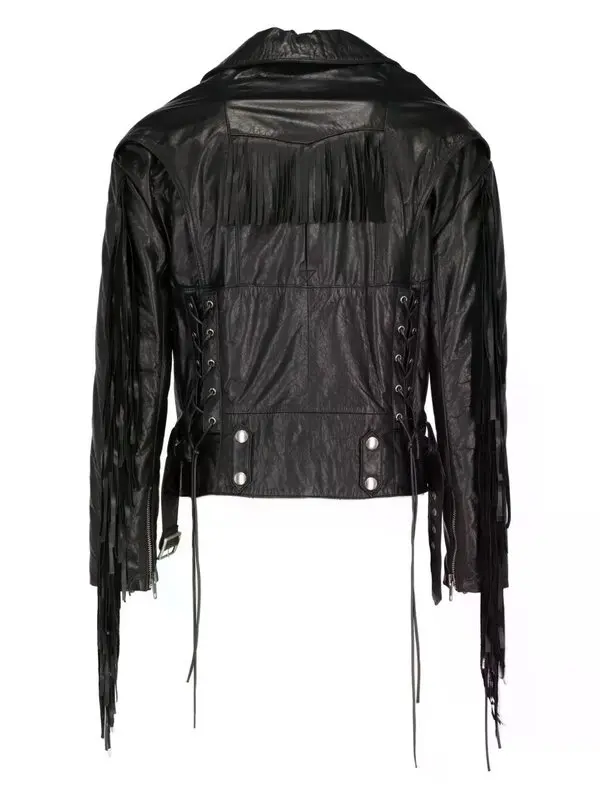 Balenciaga 2010 Fringed Biker Jacket