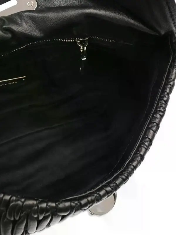 Miu Miu 2010s Matelassé Shoulder Bag - Black