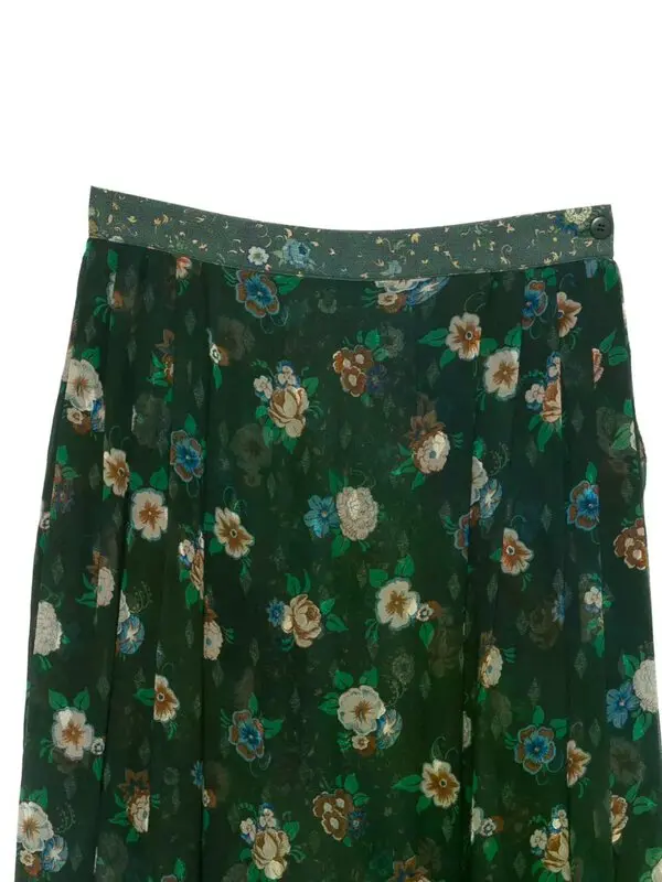 Versace Floral-print Skirt