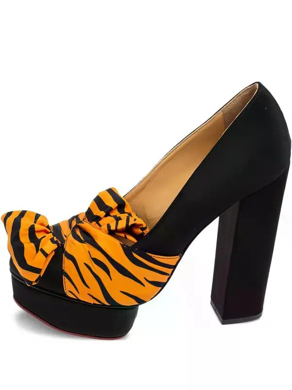 CHARLOTTE OLYMPIA 140mm Dolly Platform Pumps - Black