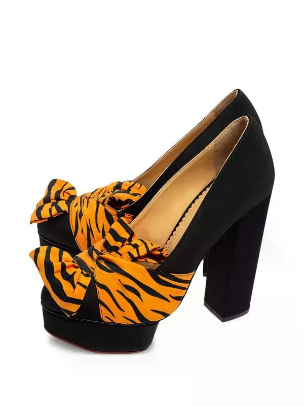 CHARLOTTE OLYMPIA 140mm Dolly Platform Pumps - Black