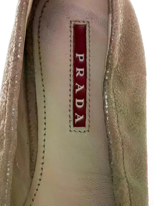 Prada Bow-embellished Ballet Flats - Neutrals