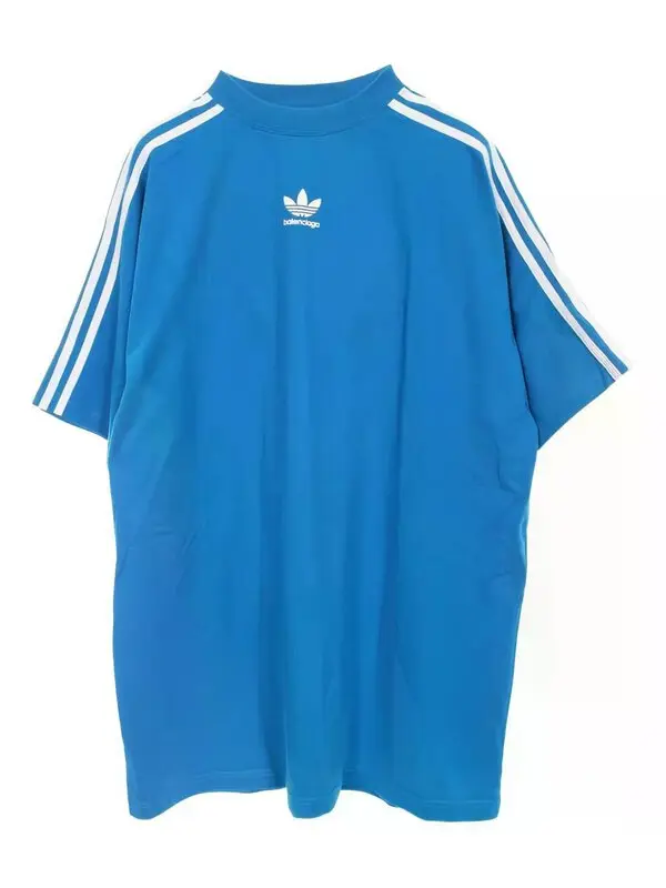 Balenciaga X Adidas Side-stripe T-shirt - Blue
