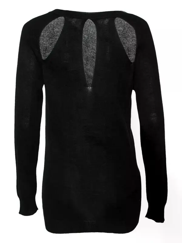 Christian Lacroix Cut-out Silk-cashmere Blend Sweater