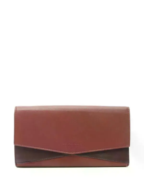 Bottega Veneta 2000s Bi-fold Leather Wallet - Red